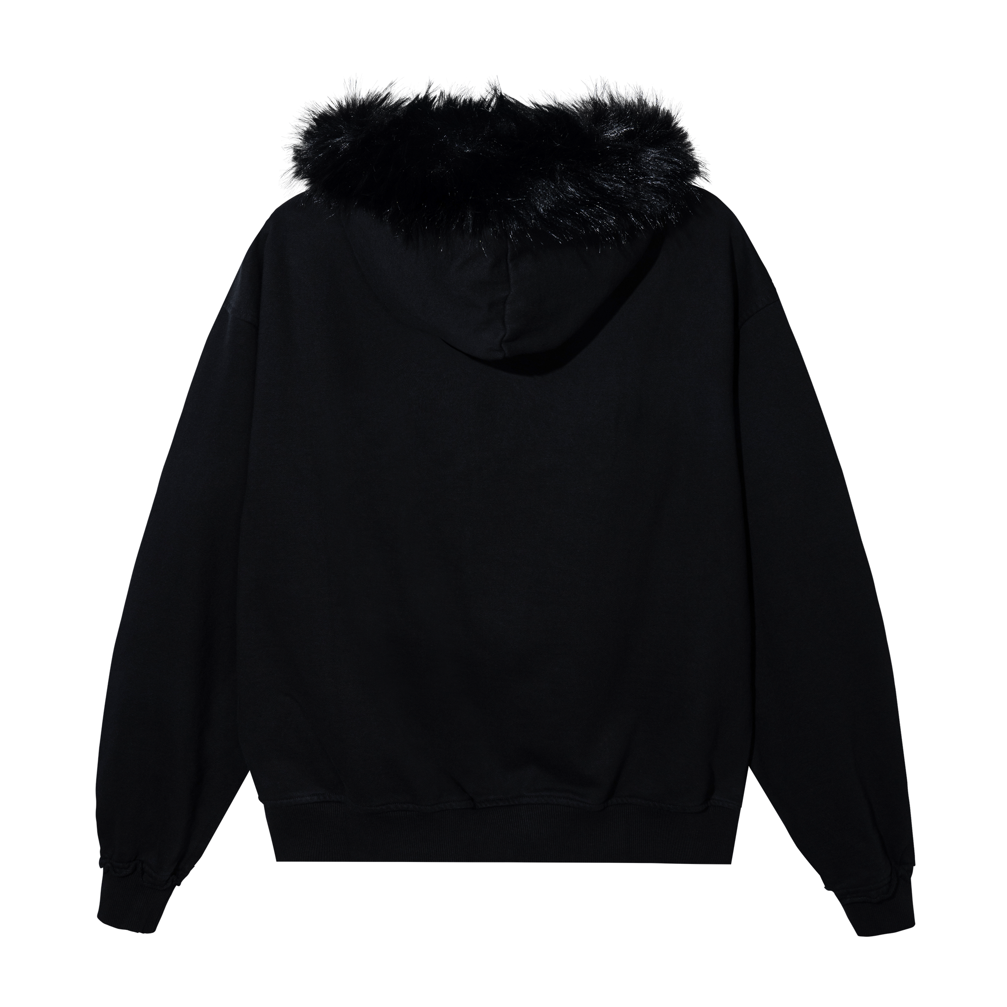ARCH LOGO FUR ZIP BLACK/BLACK – Revenge Official